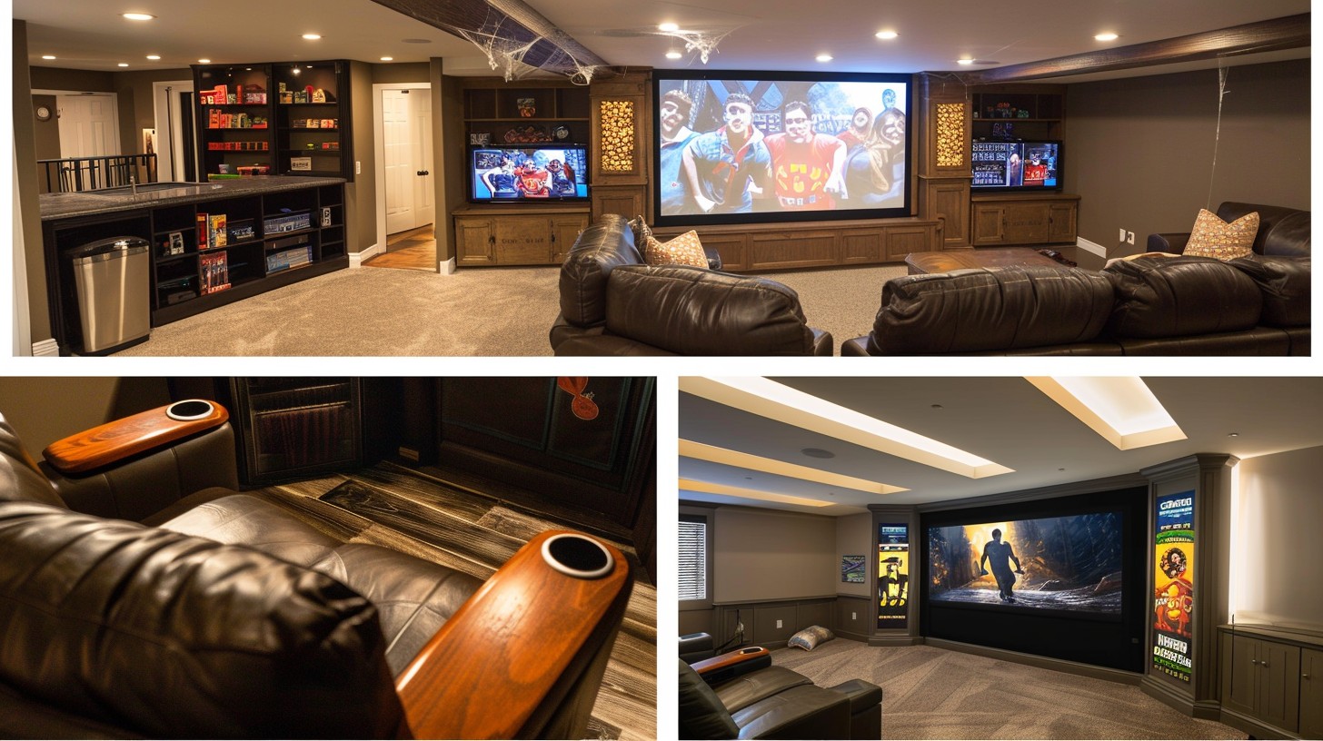 Unfinished Basement Man Cave Ideas